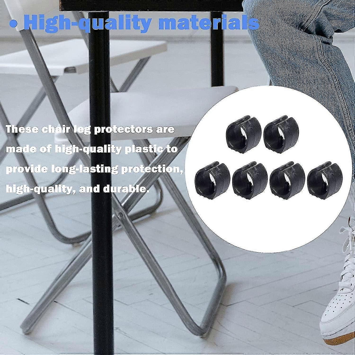 50 Pieces U Plastic Chair Glider U Plastic Chair Leg Cap, Foot Opening ...