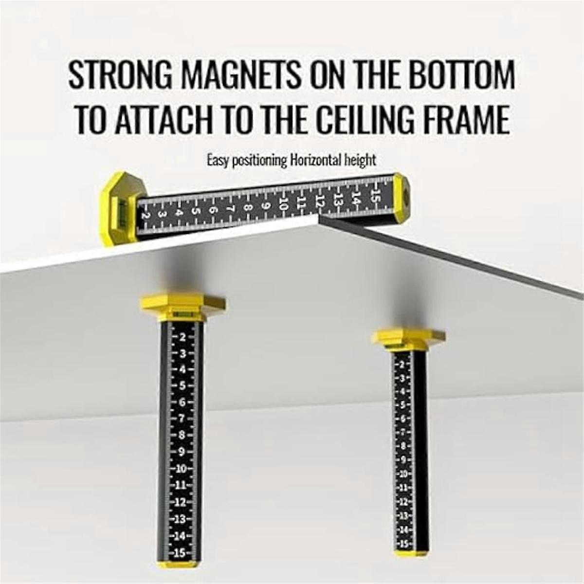 6pcs Ceiling and Floor Tile Height Ruler, Drop Ceiling Installation ...