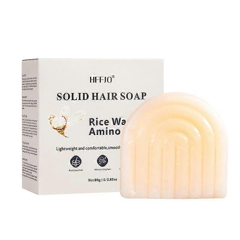 Rice Water & Protein Shampoo Bar for Thinning Hair - Volume Solid Rice ...