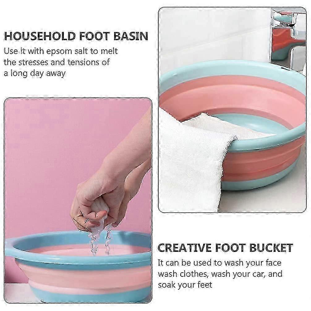 Foldable Footbath Basin Foot Soak Tub - Pedicure Foot Soak Massager ...