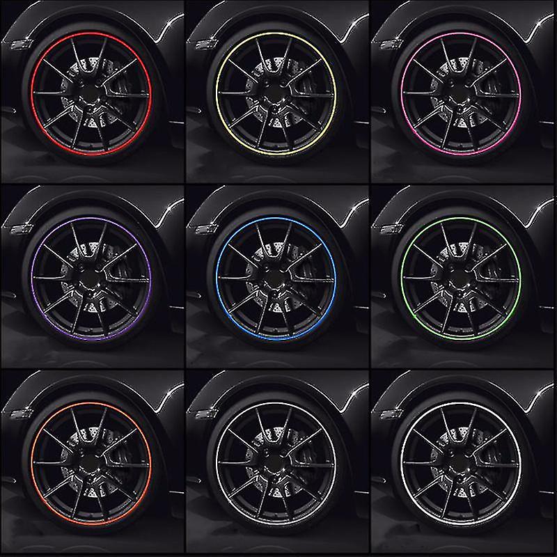 8m/roll Car Wheel Rims Protectective Strips Tire Guard Line Rubber ...