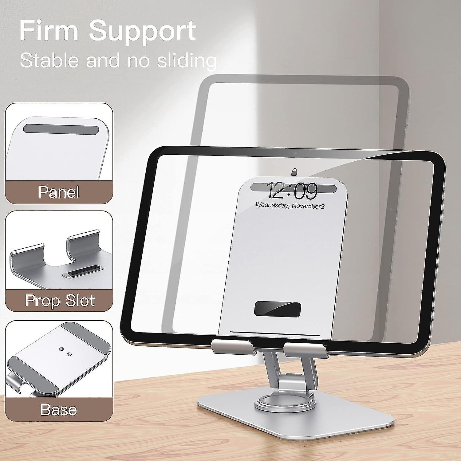 Tablet Stand, Adjustable Rotating Desktop Stand With 360-degree ...