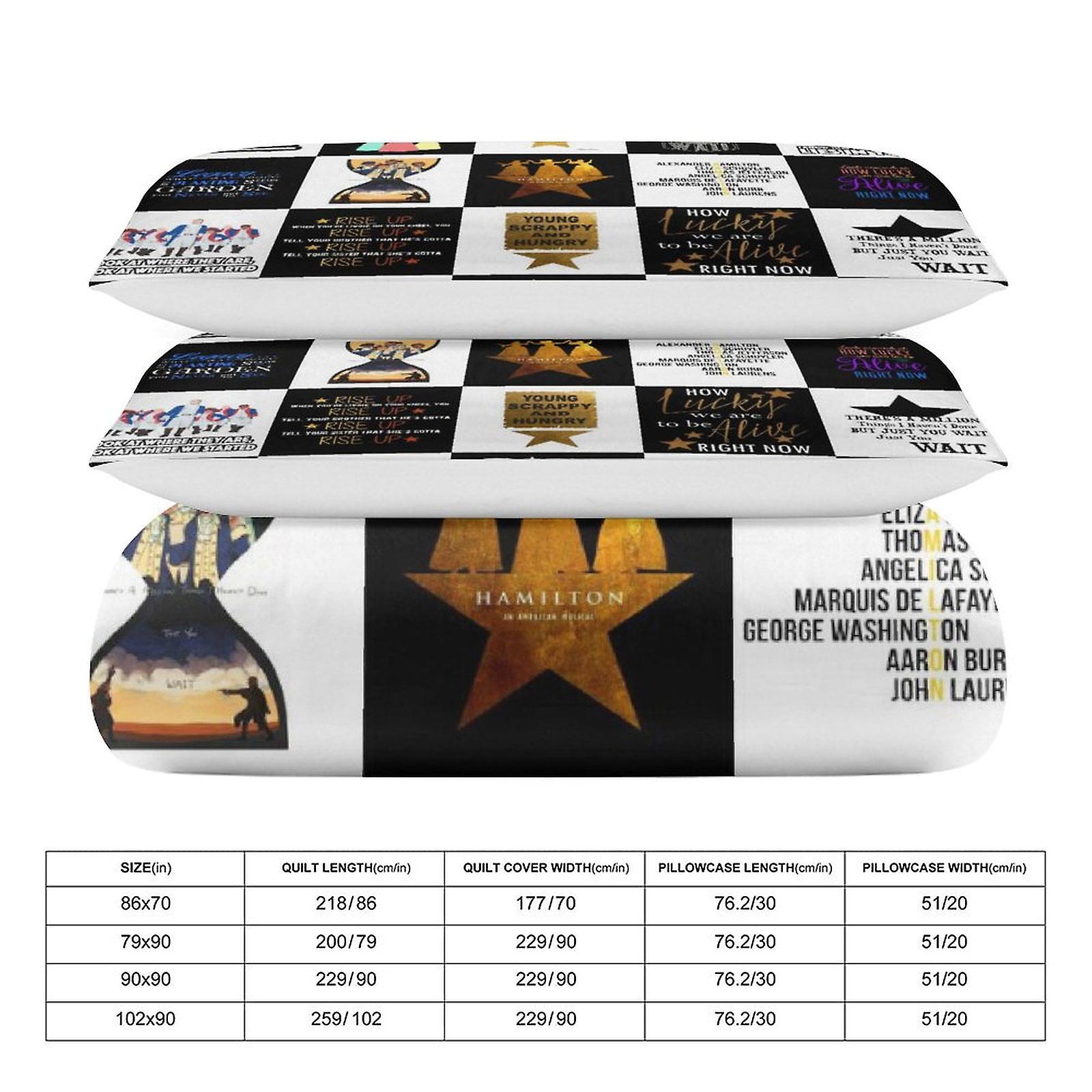 Hamilton The Musical Bed Duvet Cover Microfiber Bedding Sets 3D Printed ...