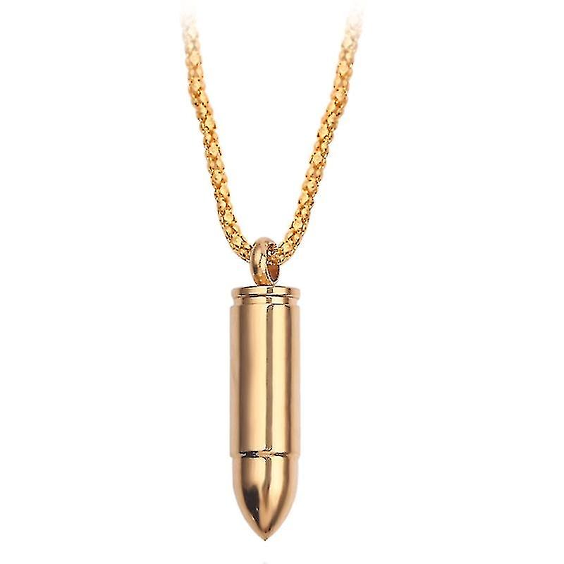 Creative Bullets Pendant Stainless Steel Men's Classic Charm Necklace ...