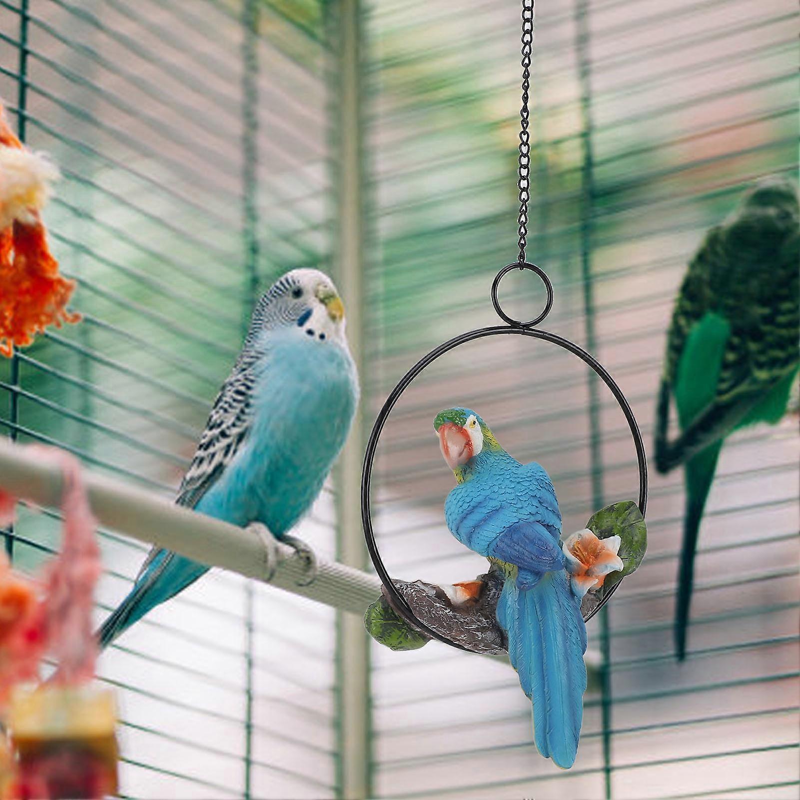 Hanging Parrot Decor Resin Decorative Parrot Ornament For Indoor ...