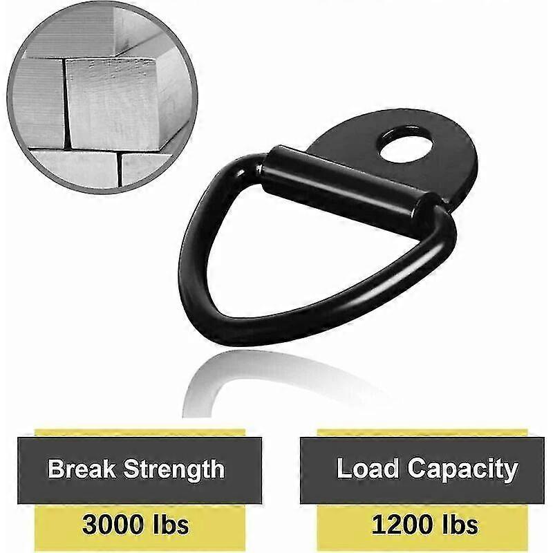 Lashing Rings 6 Pieces D Mounting Ring Lashing Ring 85x63mm, Black ...