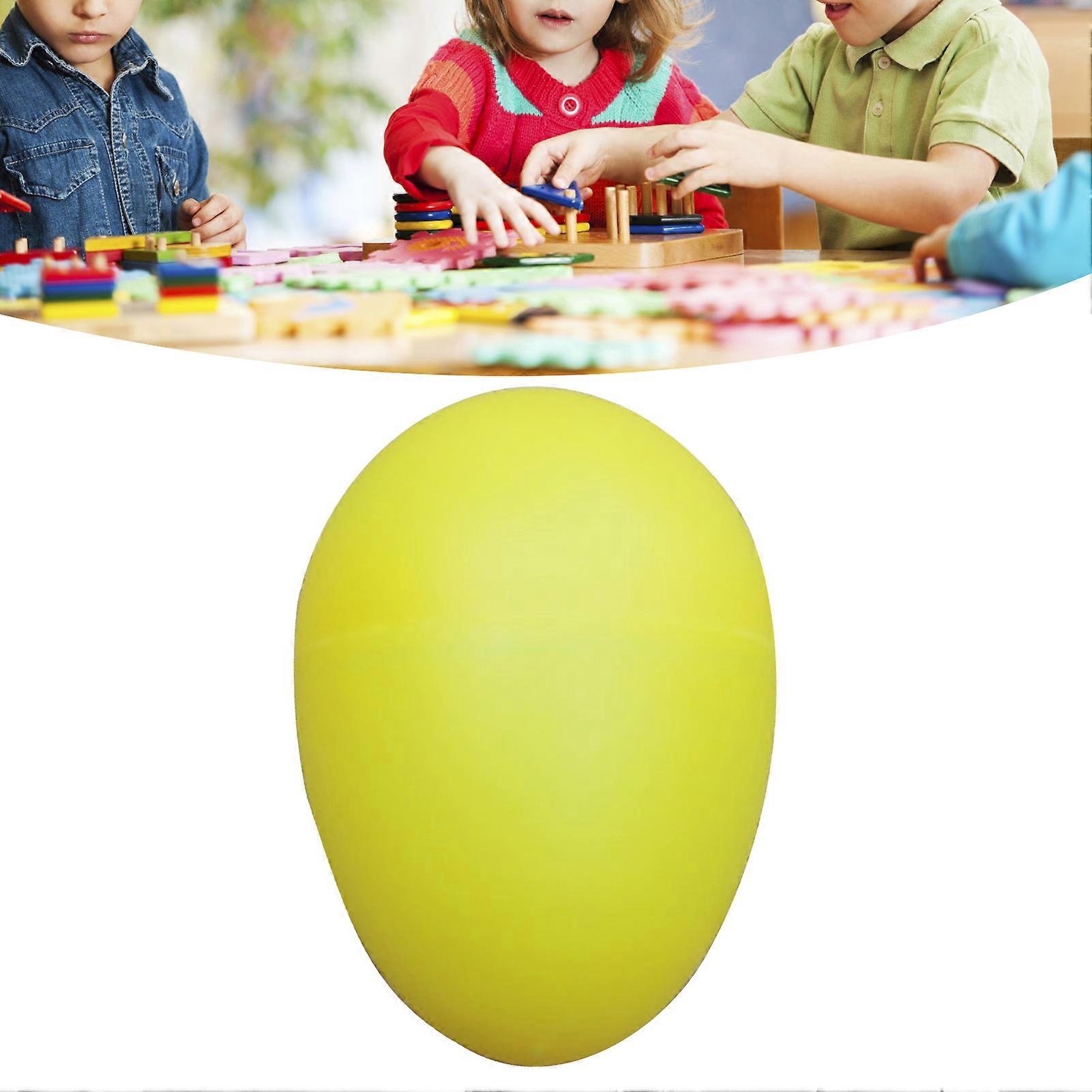 Egg Shaker Bright Color Educational Fillable Plastic Egg Percussion ...