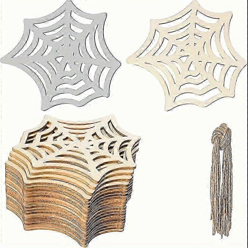 For New Models10-Pack Wooden Spider Web Shapes for DIY Crafts, Painting ...
