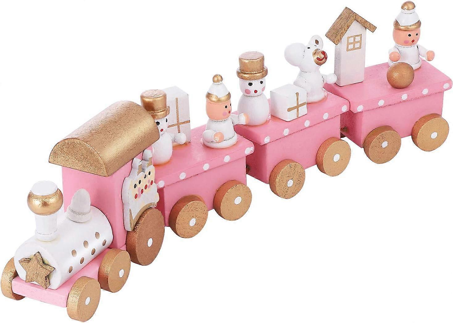Christmas Wooden Train Rail Winter Wonderland Train Mini Train Decor ...