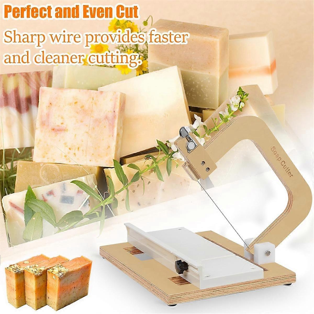 Wooden Soap Cutter, Wire Soap Cutters Adjustable Stainless Steel ...