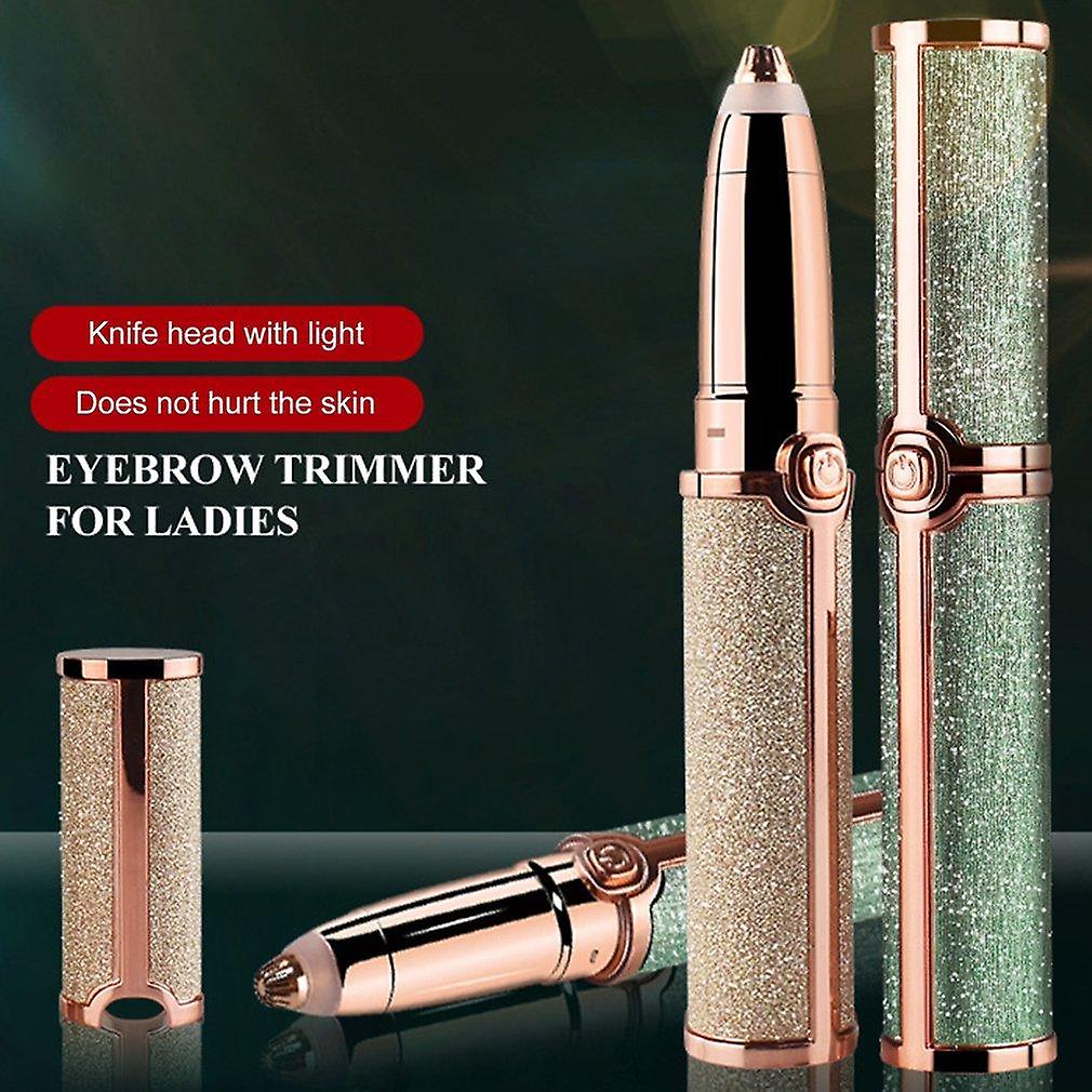 Rechargeable eyebrow hair remover painless eyebrow trimmer razor tool ...