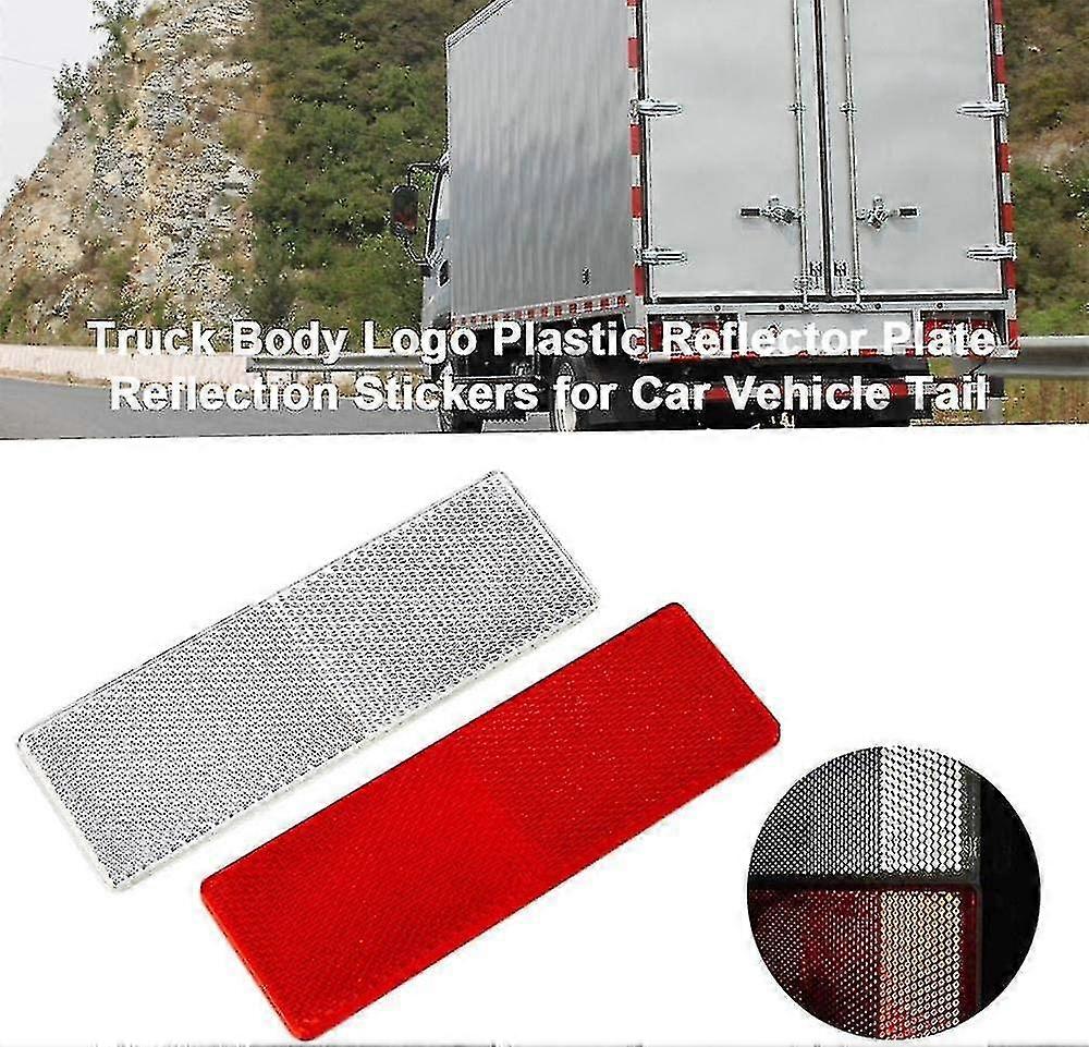 12 Pieces Truck Reflectors, Reflective Warning Plate, Reflectors For ...