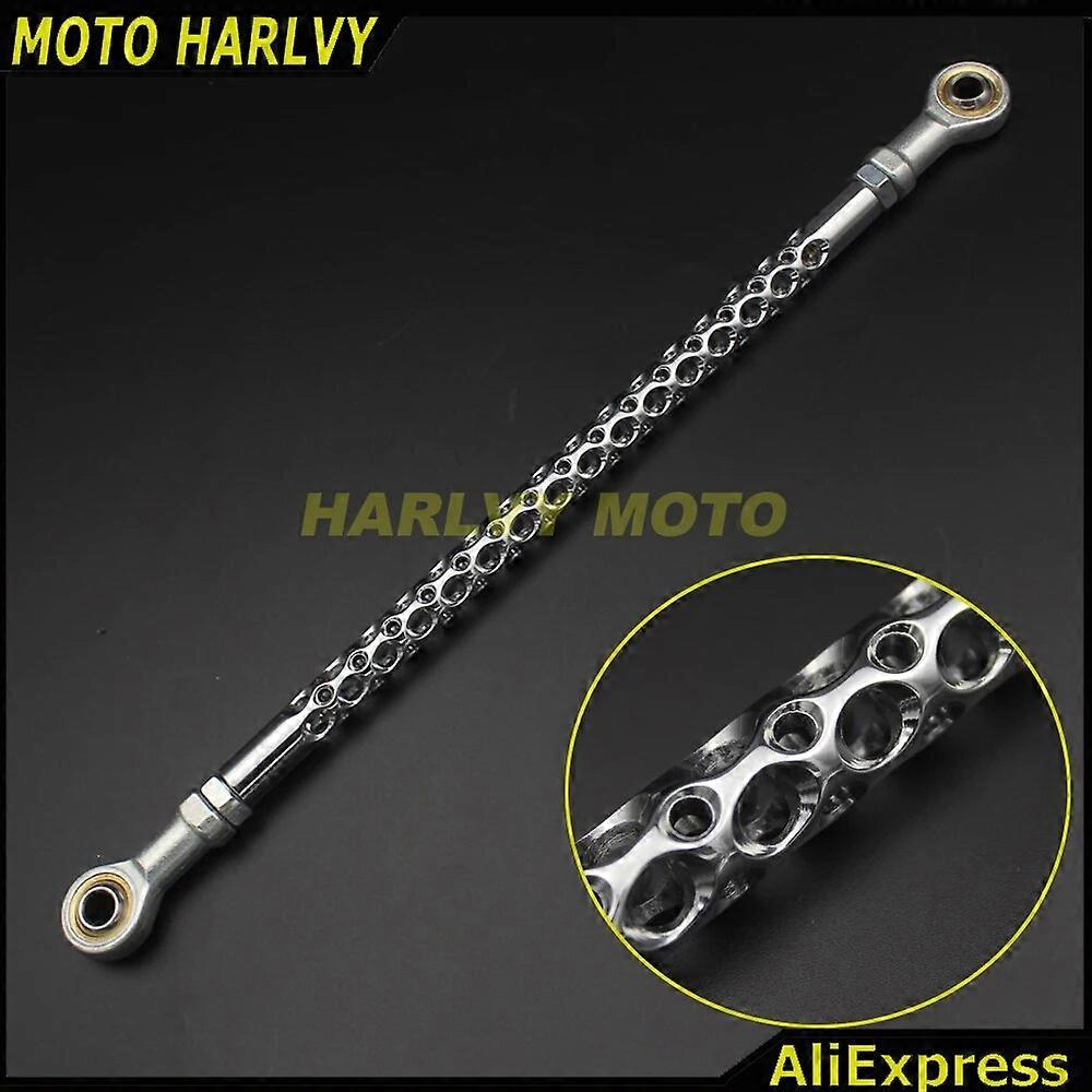 Chrome Motorcycle Round Shift Linkage Rod Moto Shifter Link case for ...