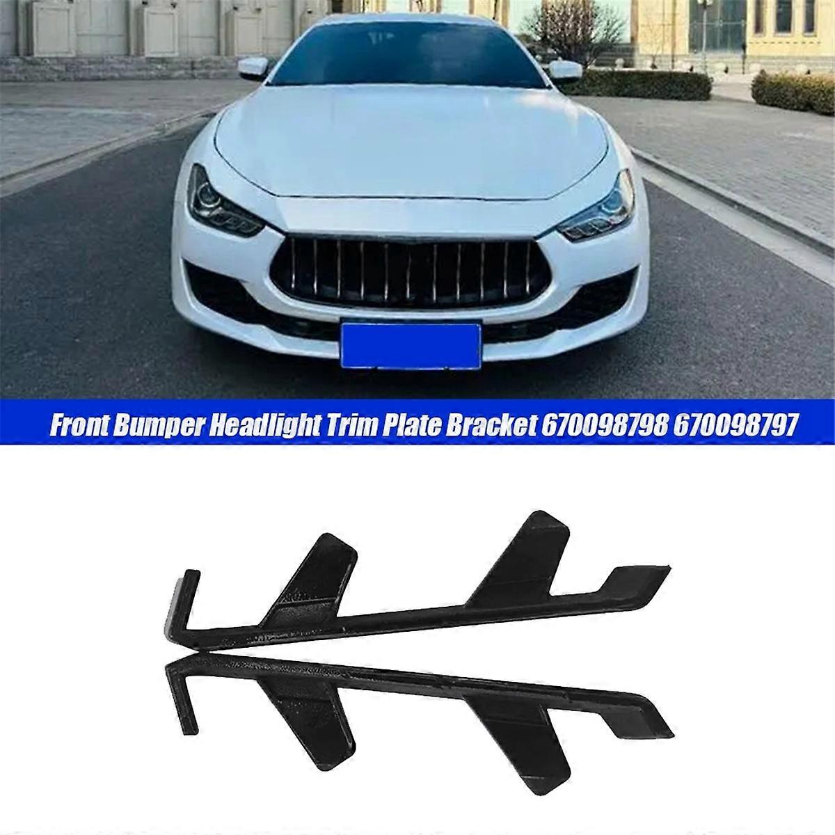 1Pair Front Bumper Trim Plate Bracket 670098798 670098797 for 2018-2020 ...