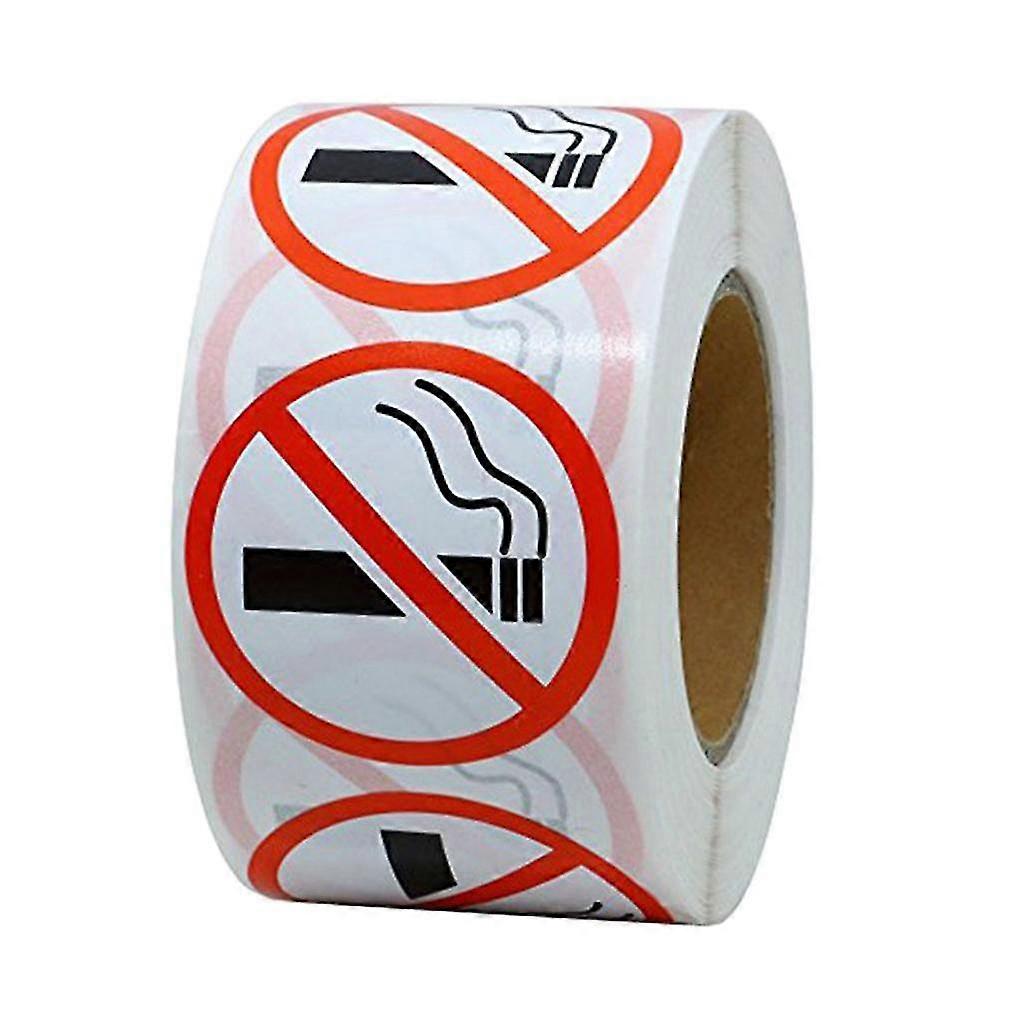 No Smoking 25mm Warning Alert Stop Smoke No Cigarette Logo Window Door ...