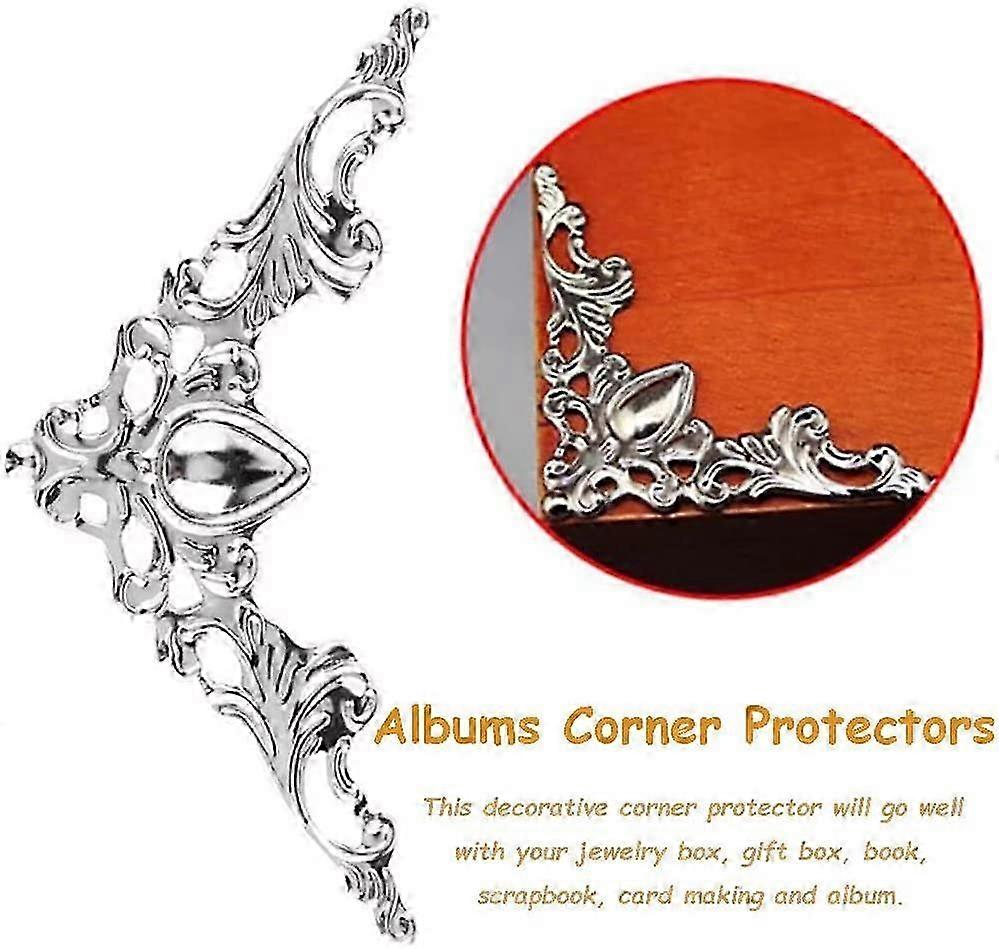 100pcs Antique Corner Protectors Metal Corner Protector Decorative ...