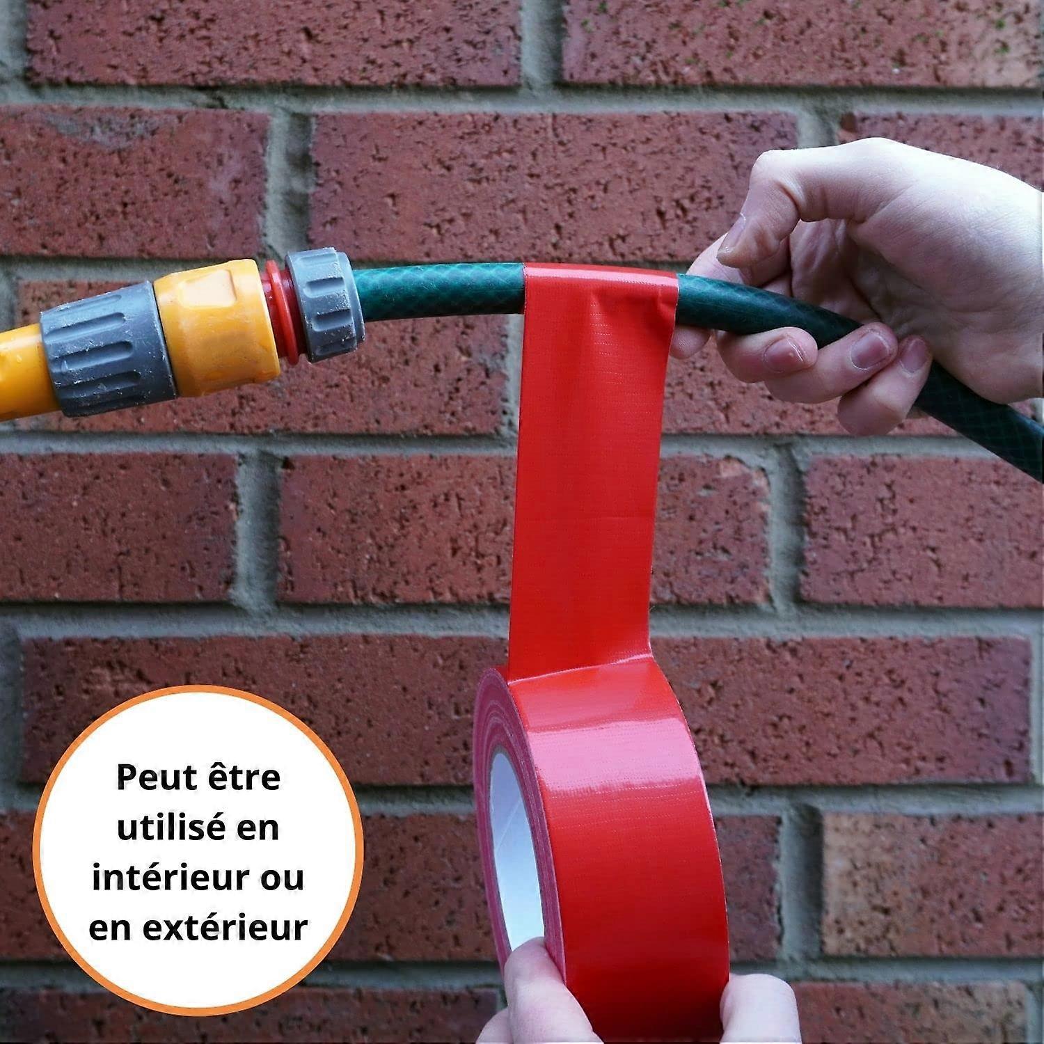 Red Adhesive Tape - 48mm x 50m - Heavy Duty Adhesive Tape for Patching ...