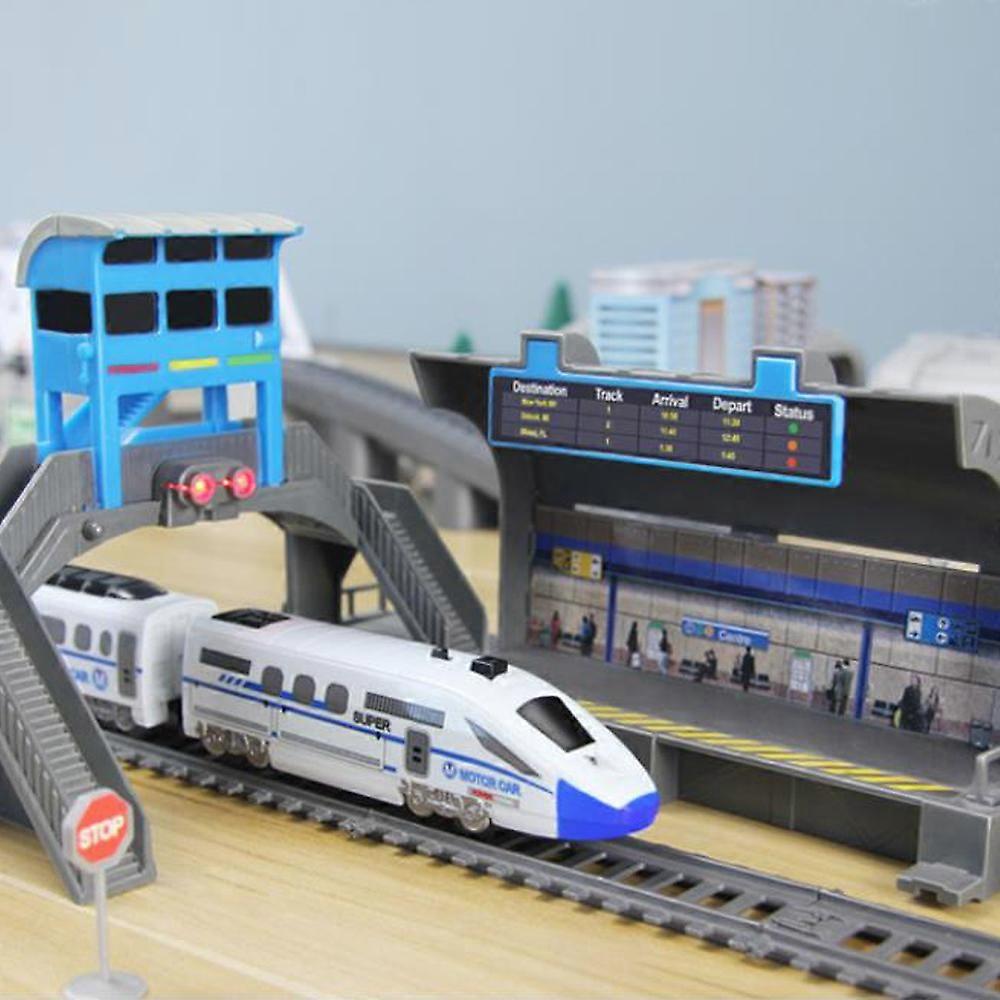 50PCS Simulation High Speed Rail Trains Electric Trains Harmony Round ...
