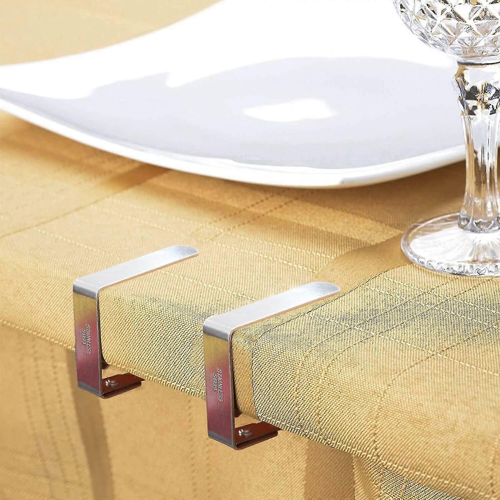 Tablecloth Clips 8 Pack Stainless Steel Table Cover Clamps Table Cloth ...