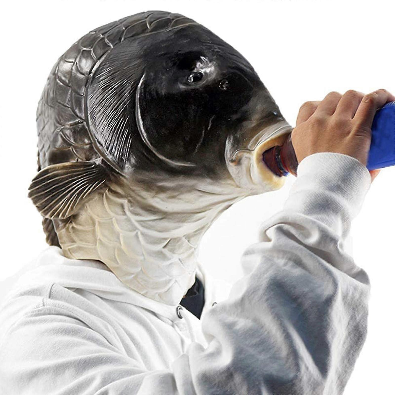 Trick Toy For Kids/adults Realistic Fish Mask Relieve Stress Animal ...