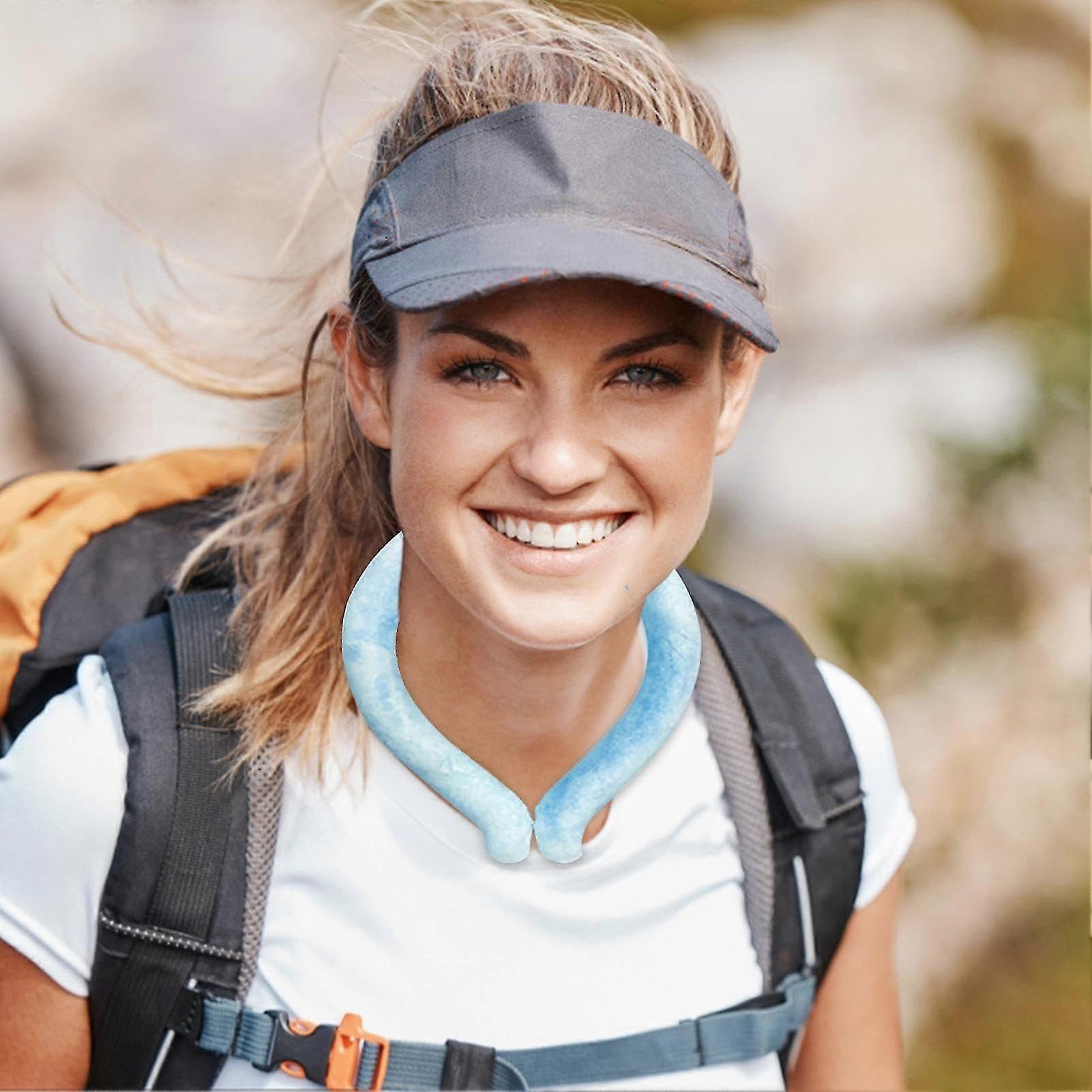 Neck Cooling Tube- Outdoor Activities with Gel ice Packs for Personal ...