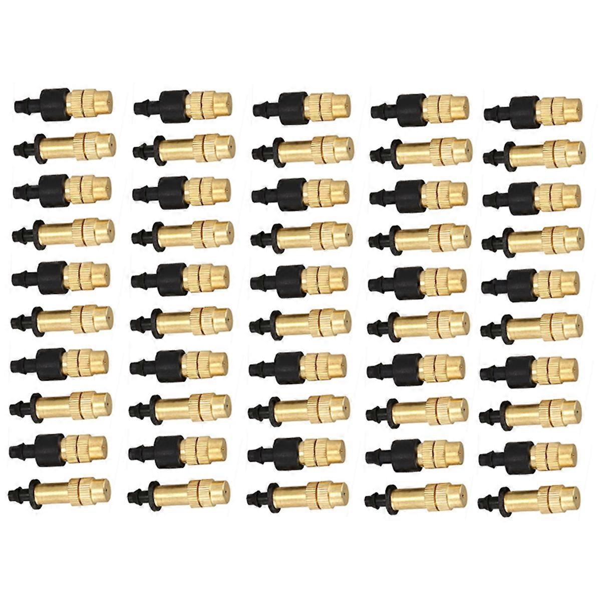 50PCS Adjustable Sprayer Brass Misting Nozzle Atomizing Sprinkler for ...