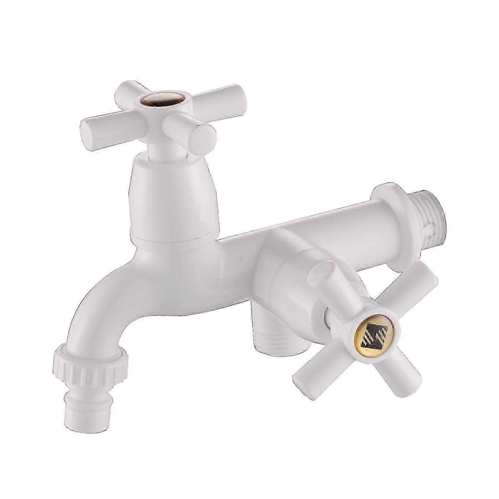 Washing Machine Faucet Garden Tap Outlet Double Control G1/2 Bathroom ...