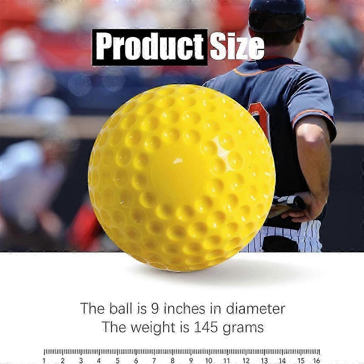 10 Pack Baseballs Training Ball, 9 Inch Pitching Machine Baseballs for ...