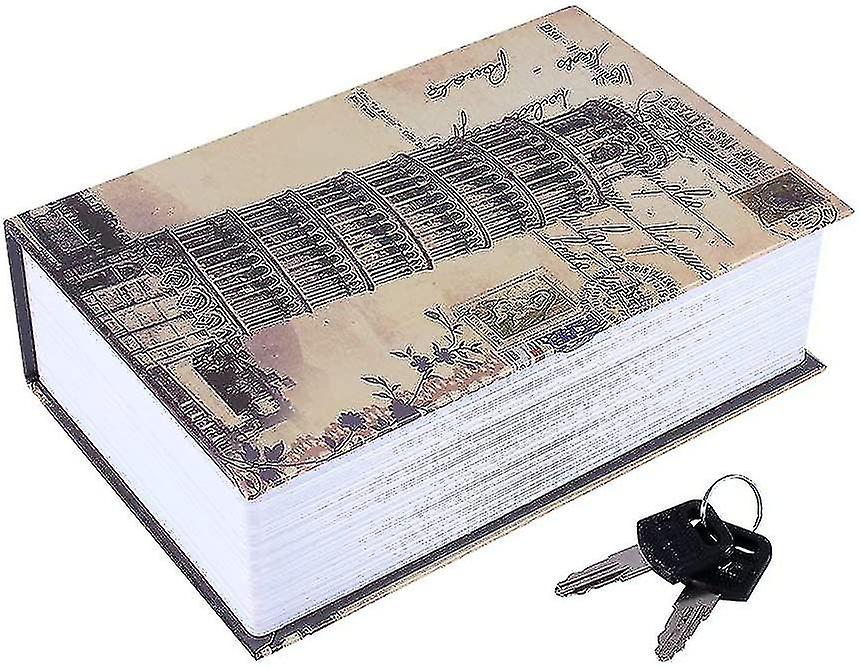 Book Safe Box,portable Hidden Security Book Storage Case With Key Lock ...
