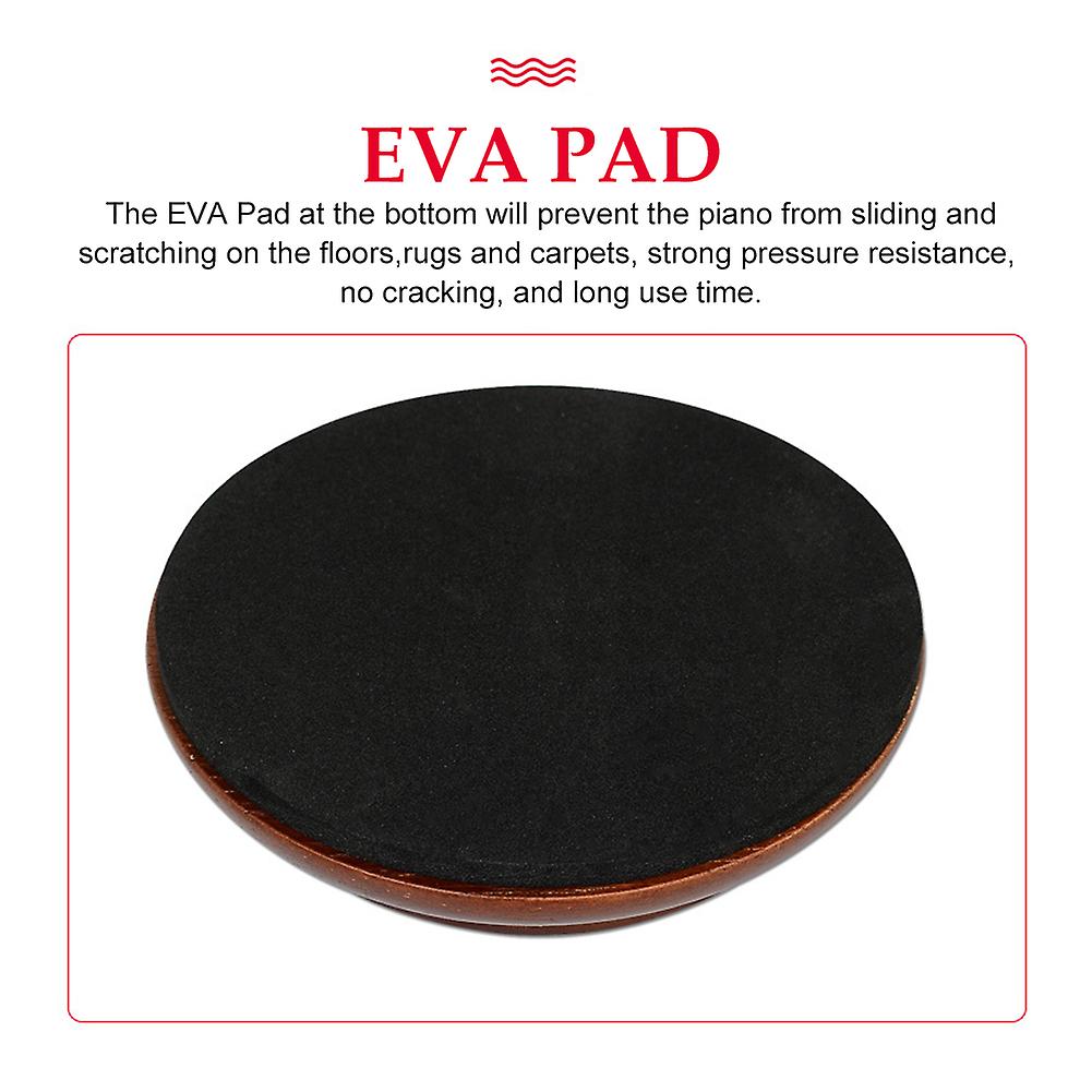 Wood Sliders Upright Grand Piano Caster Cups Professional Mini Floor ...