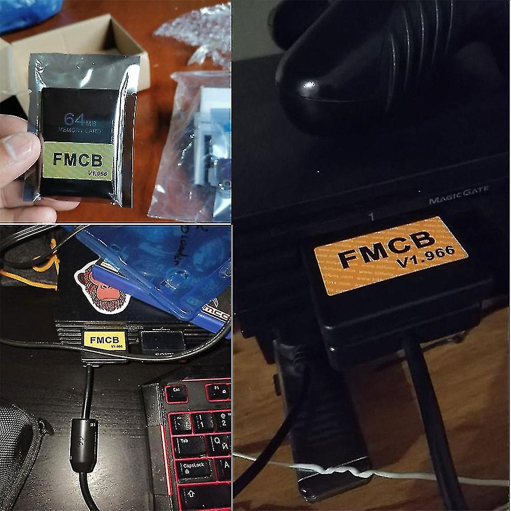 Free Mcboot V1.966 8mb / 16mb / 32mb / 64mb Memory Card For Ps2 Fmcb ...