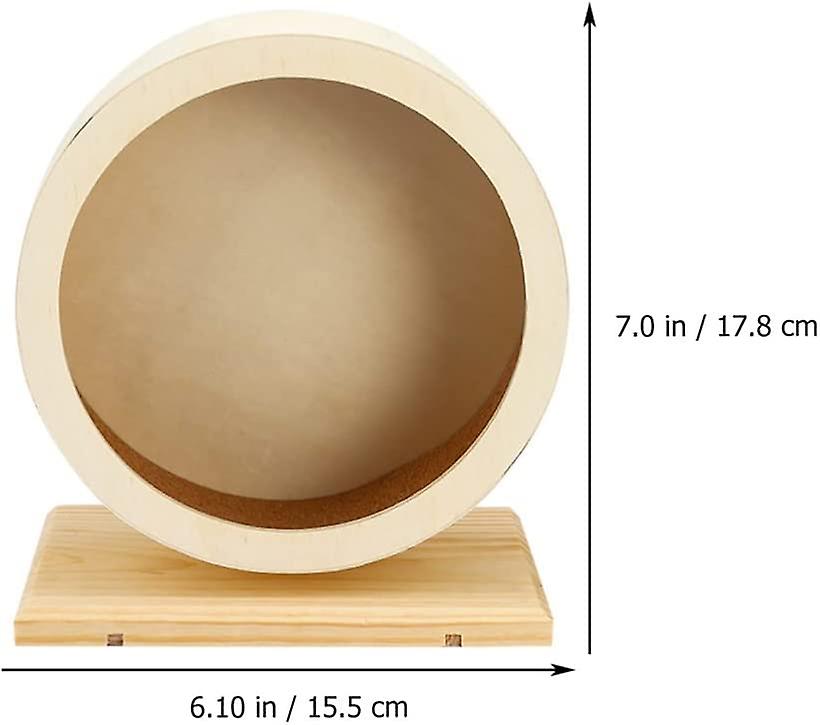 Heytea Hamster Exercise Wheel Silent Hedgehog Wheels Wooden Animal ...