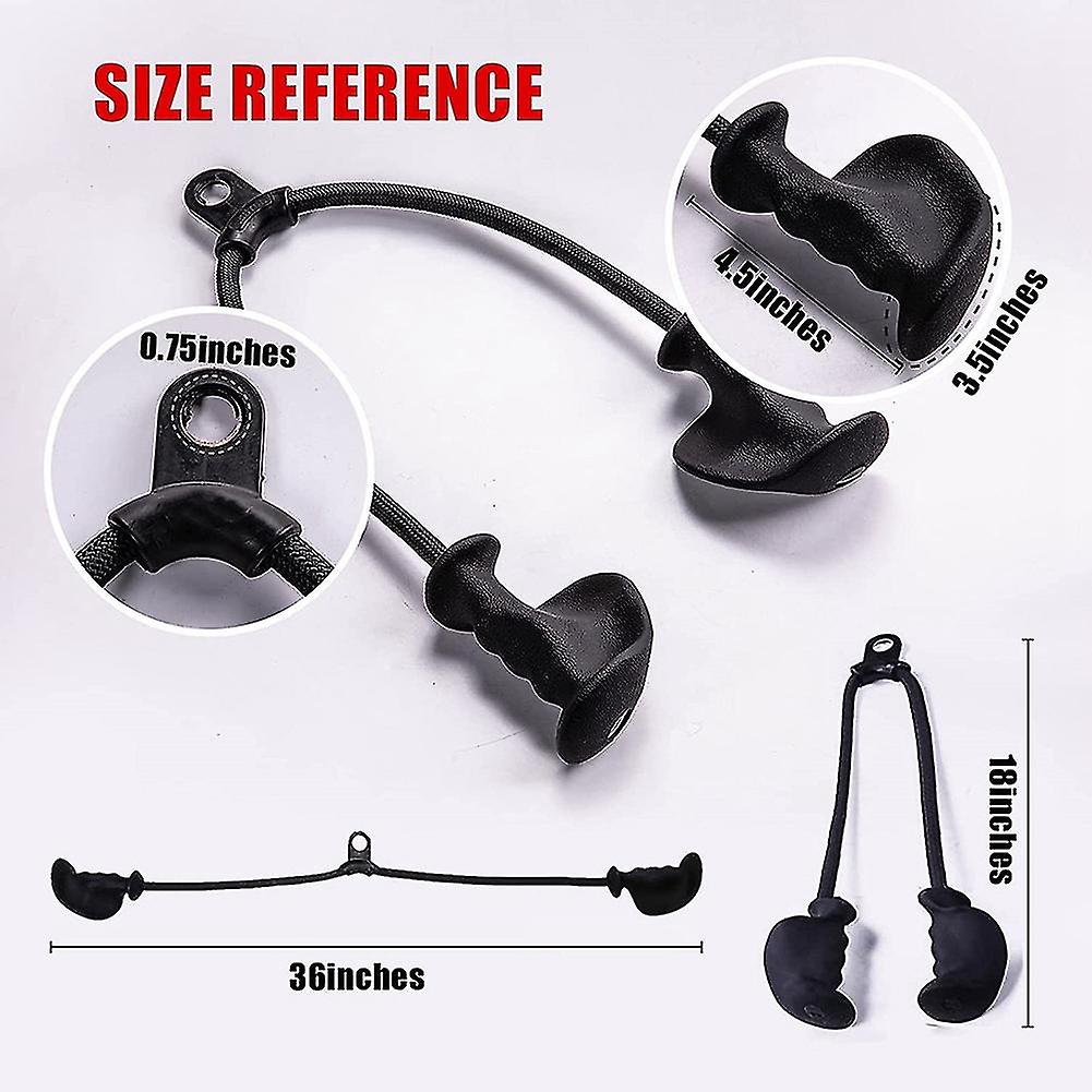 Ergonomic Triceps Rope Pull Down With Anti-slippery Natural Rubber Grip ...
