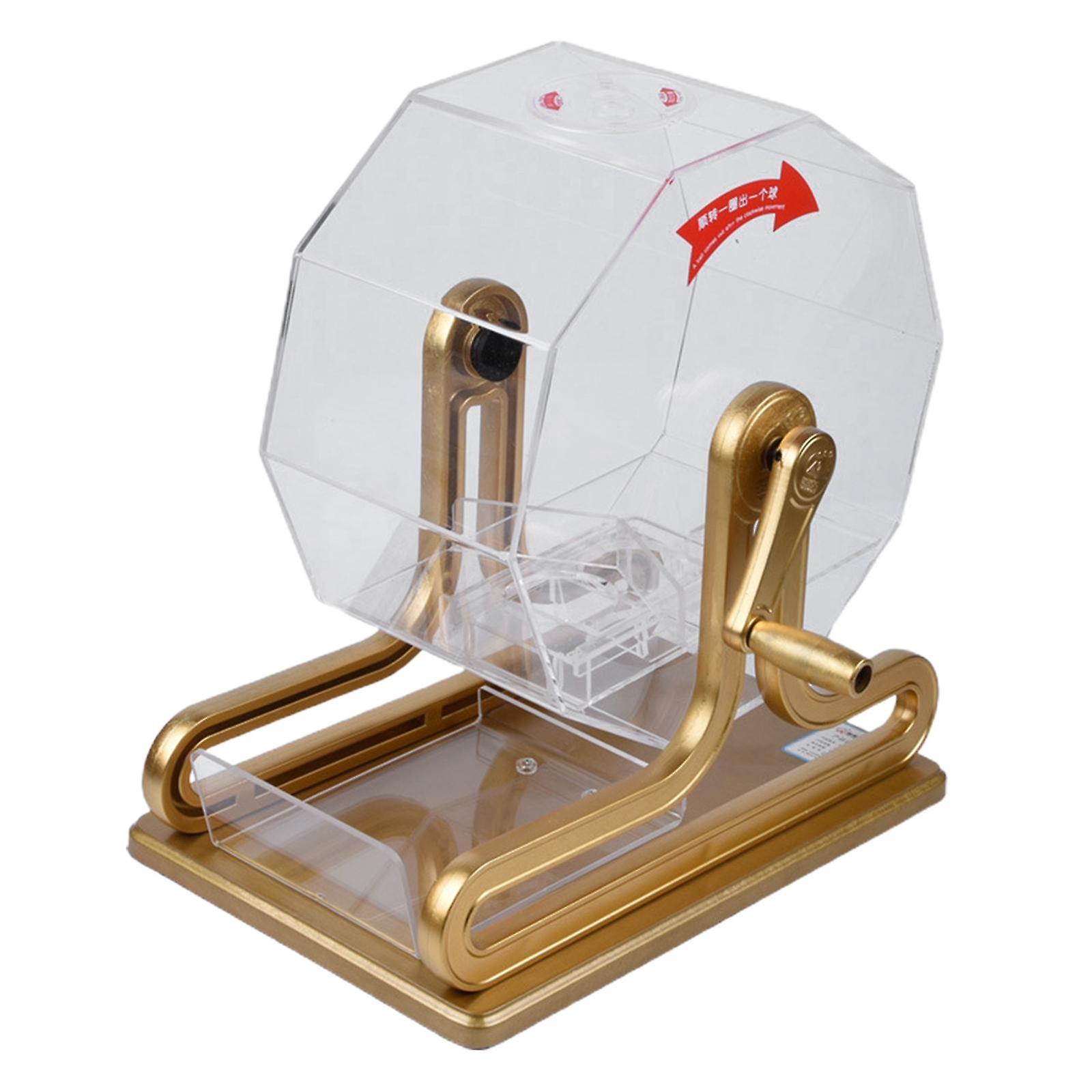 Hand Crank Lucky Number Machine Tabletop Game Bingo Game for ...