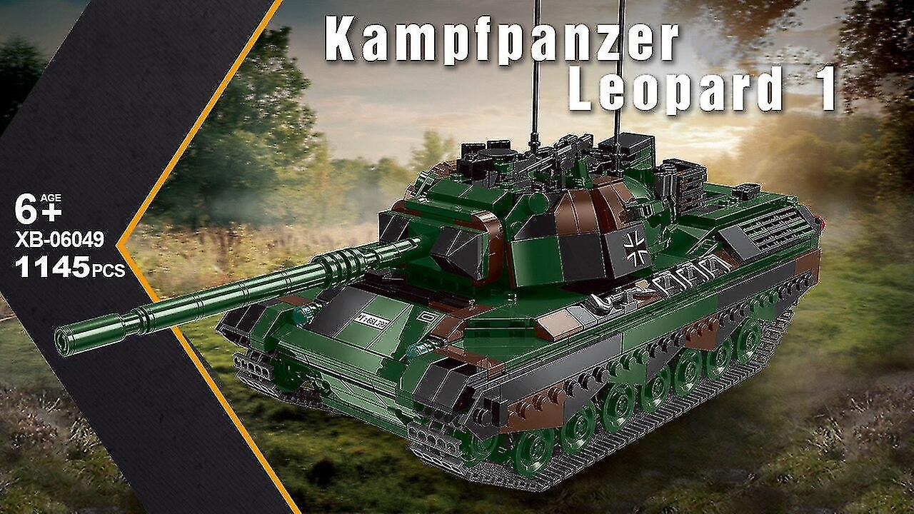 1:30 Scale Ww2 Military Leopard 1 Main Battle Tank Model Batisbricks ...