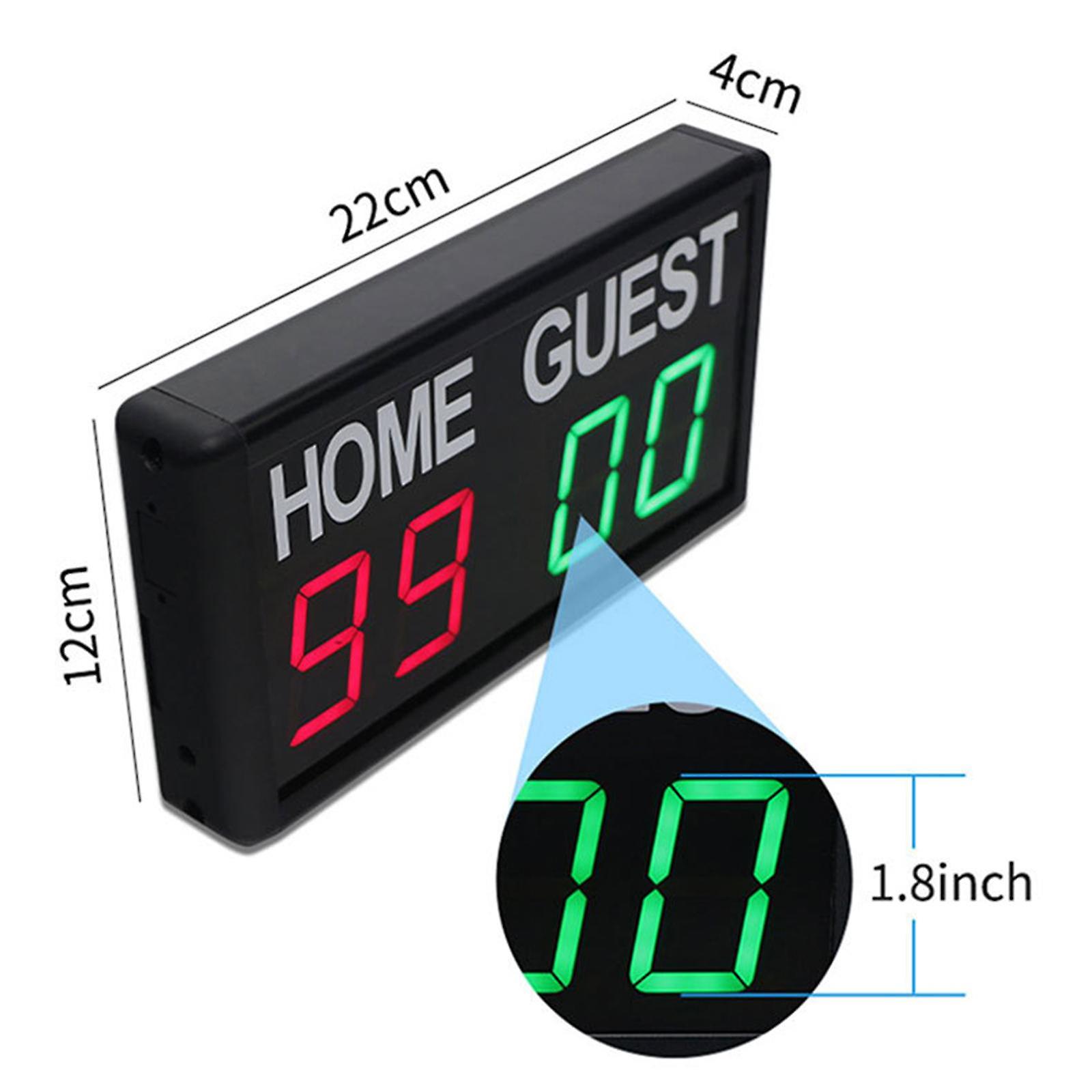 Portable Wall Mounted Electronic Digital Scoreboard Counter Indoor ...