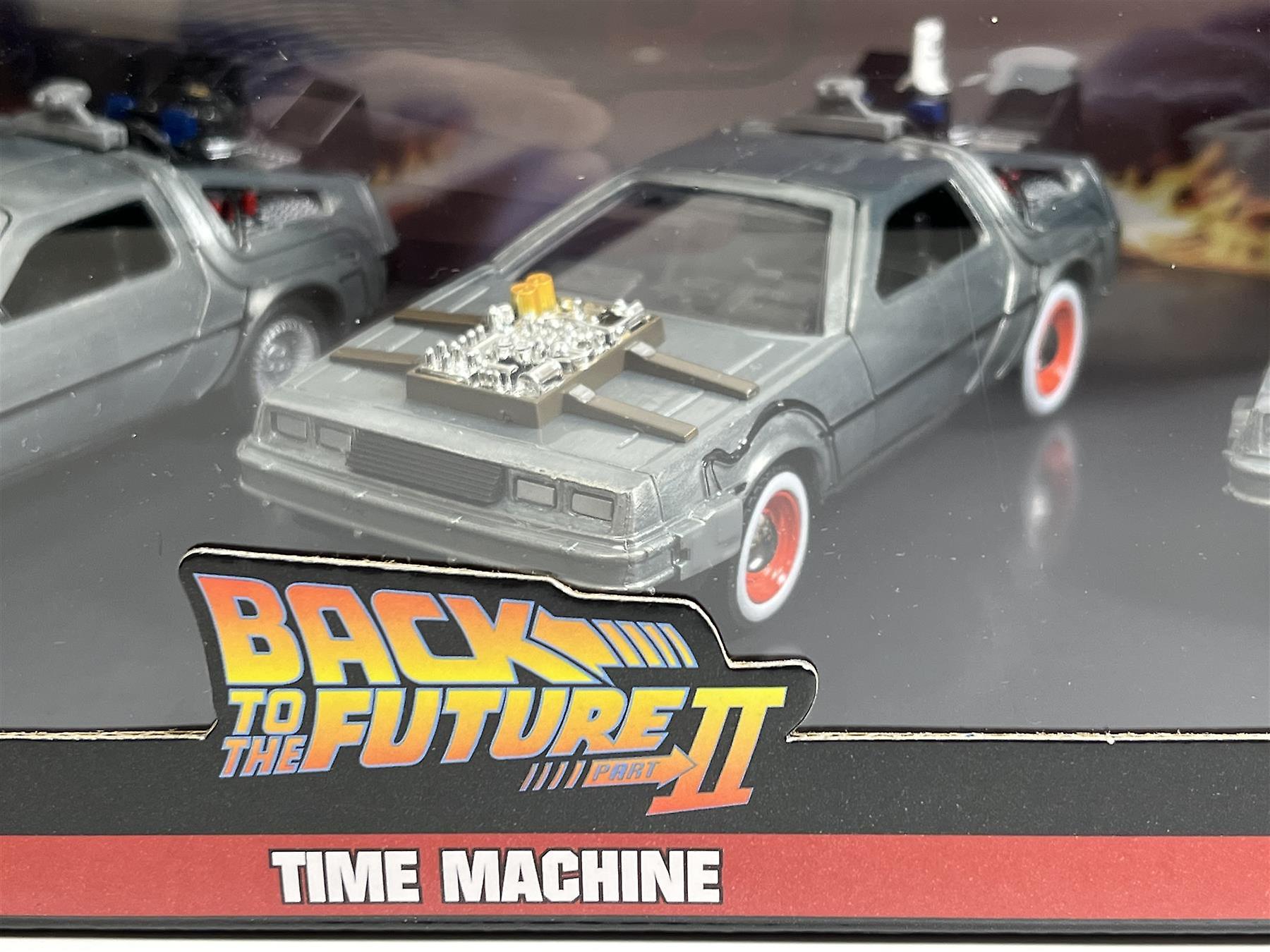 Back To The Future Time Machine 3 Car Set 1:32 Scale Jada 33399 | Fruugo UK