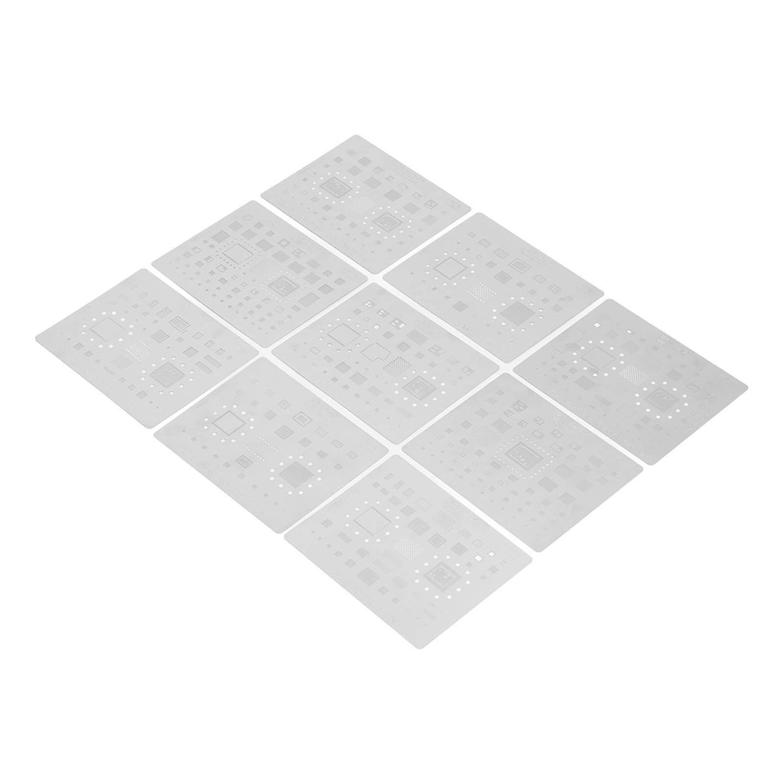 Stainless Steel Reballing Net9PCS Magnetic Reballing Stencils Reballing ...