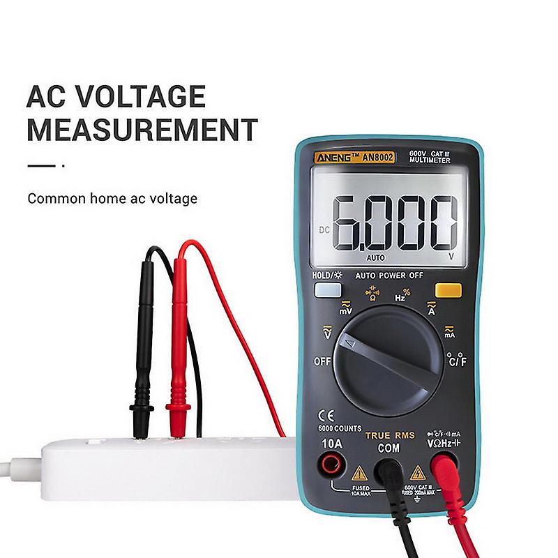 An8002 digital multimeter ac/dc voltage meter handheld multitester ...
