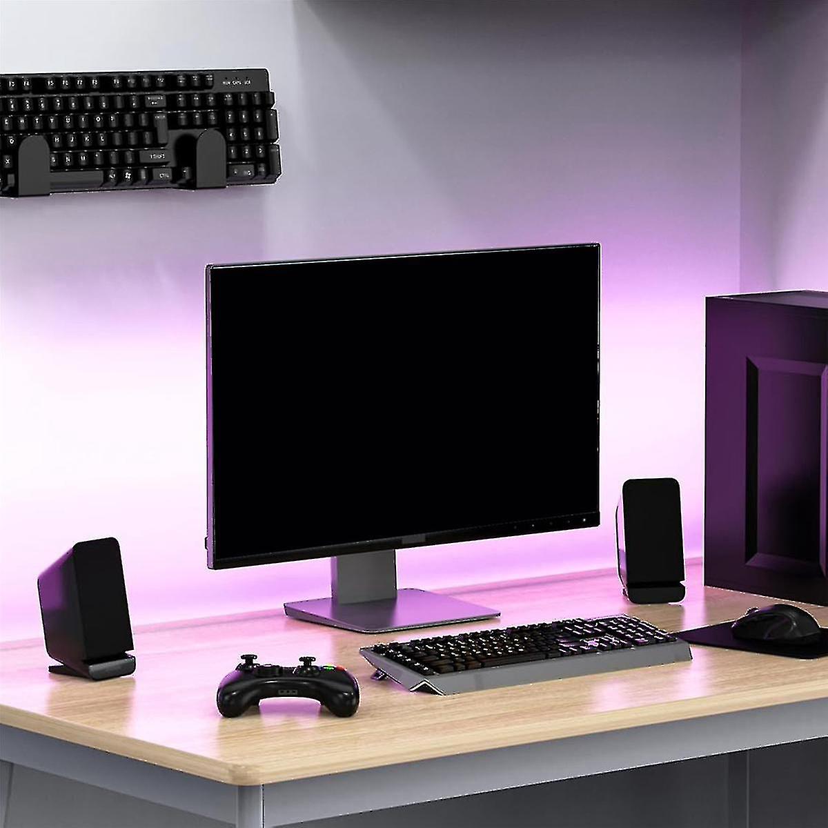 Keyboard Wall Mount Acrylic Frame Holder Stand for Computer Keyboard on ...