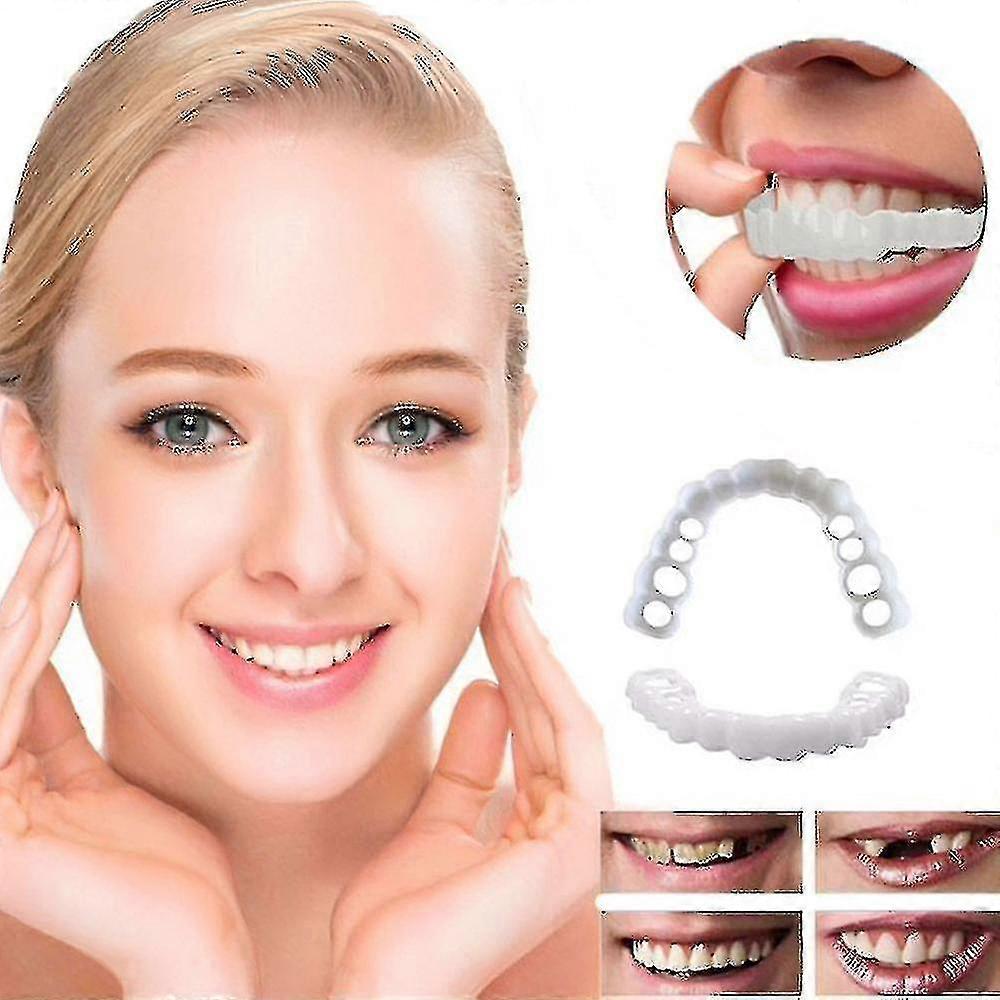 Prosthetic teeth covering upper teeth veneer covering teeth | Fruugo UK