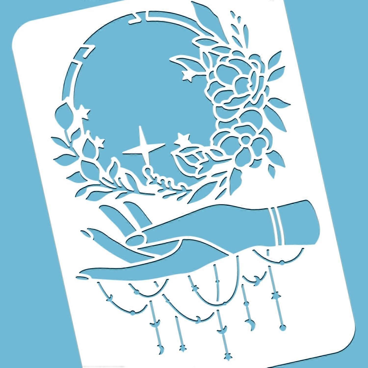 Crystal Ball Stencil Magic Hand Drawing Painting Stencils Reusable ...