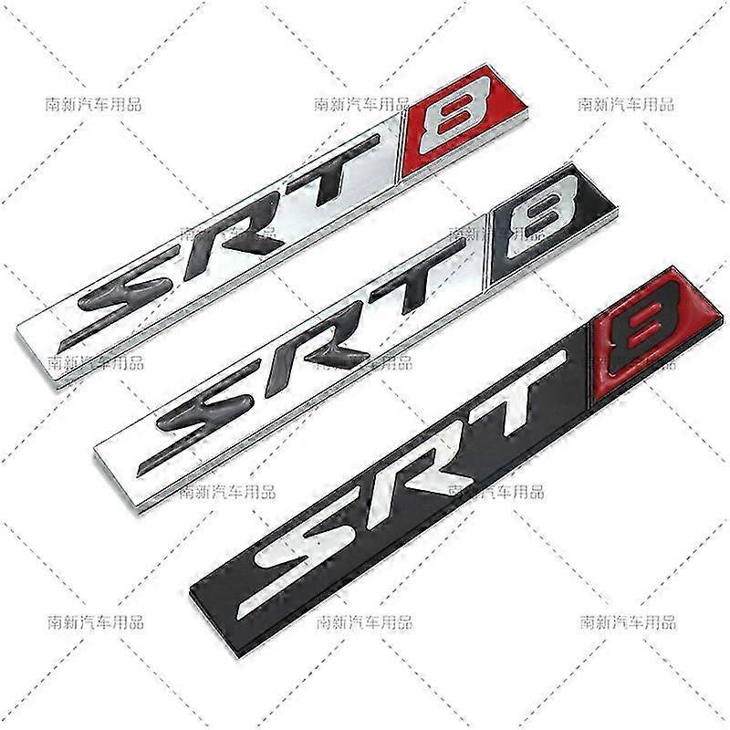 Metal 3D SRT6 SRT8 SRT10 SXT6 SXT8 SXT10 Badge Car Rear Trunk Emblem ...