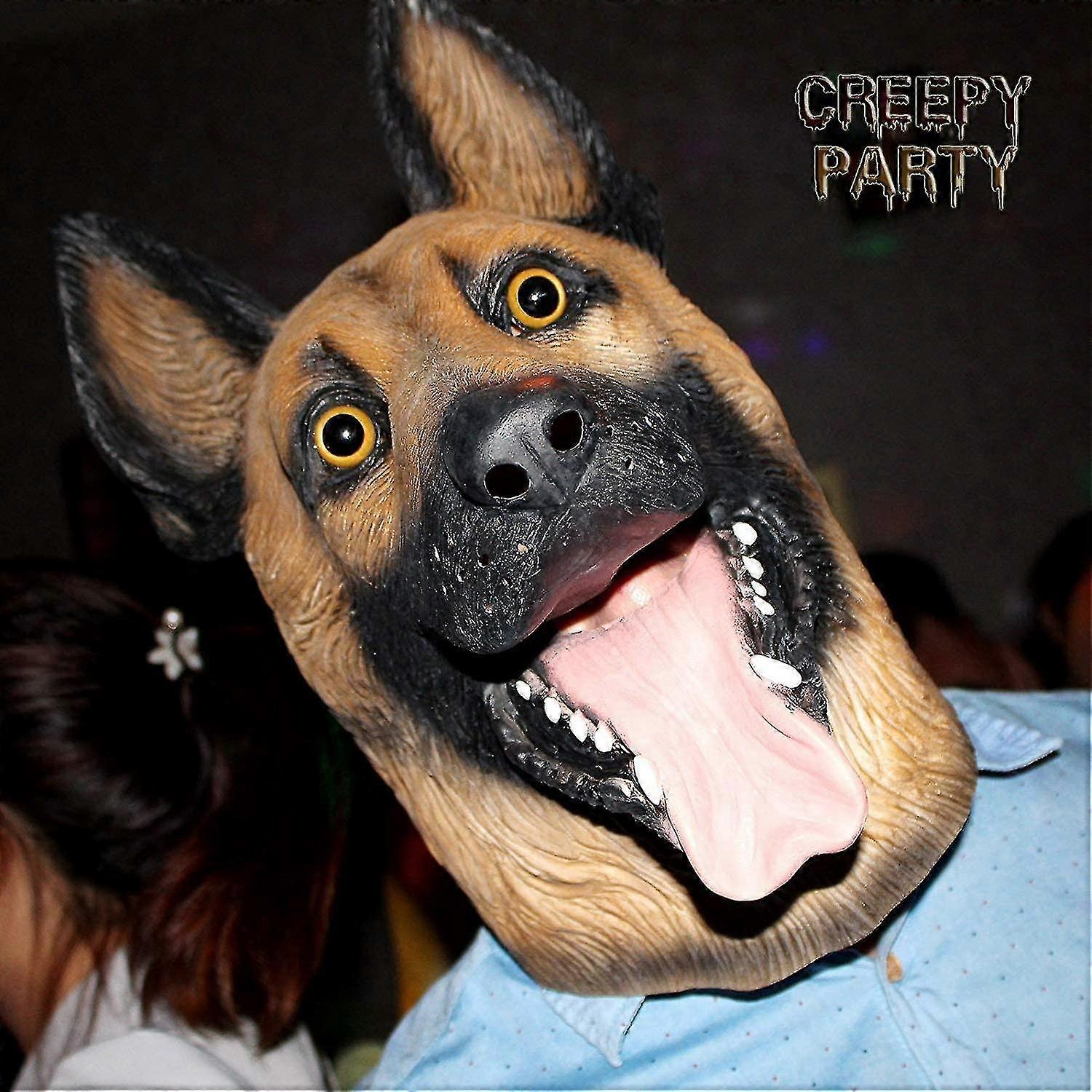 Dog Head Mask Halloween Party Dog Costume Masks Mask Super Bowl ...