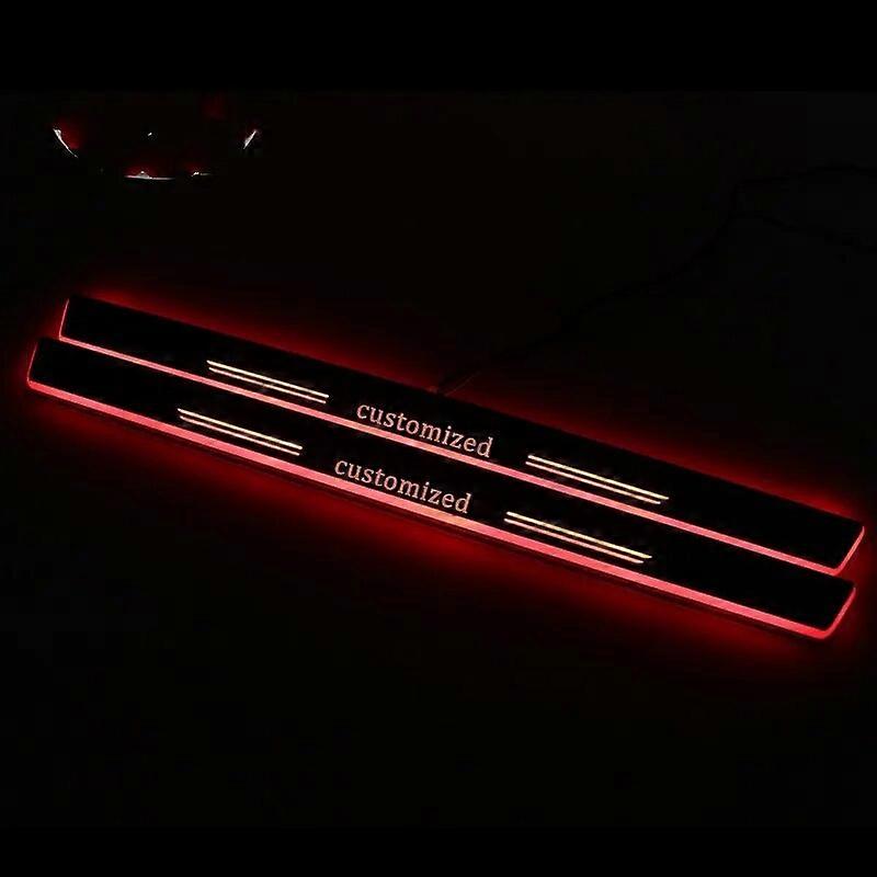 Trim Pedal LED Car Light Door Sill Scuff Plate Dynamic Streamer Welcome ...