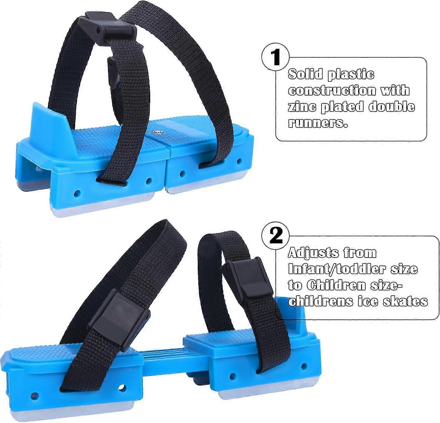 Toddler Ice Skates, Adjustable Kids Ice Skates, Double Runner Ice ...