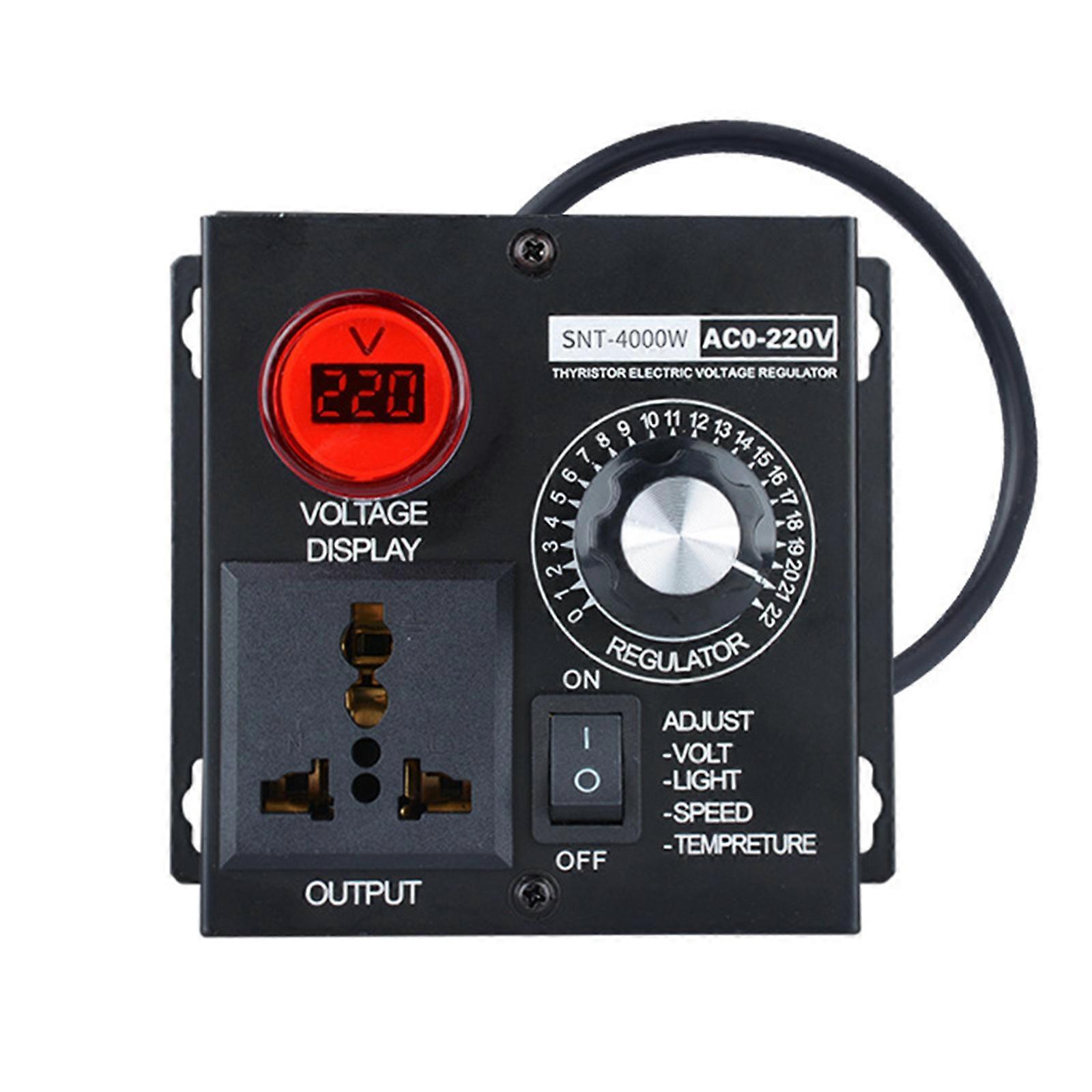 120V~220V 15A Electric Motor Variable Speed Controller 4000W AC Motor ...