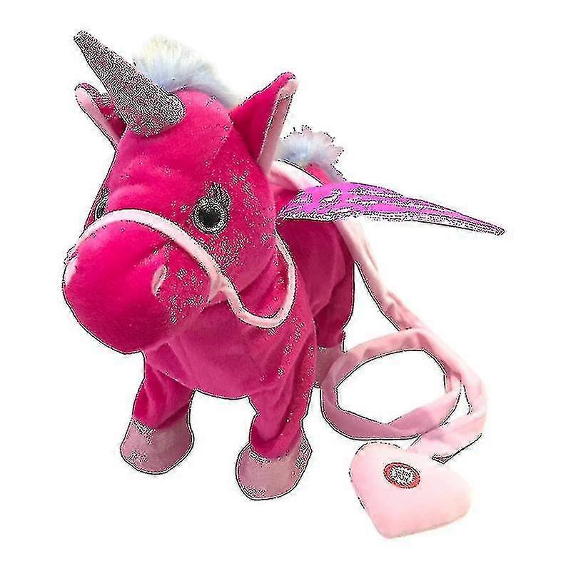35cm Funny Electric Walking Unicorn Plush Toy Stuffed Animal Toys For ...