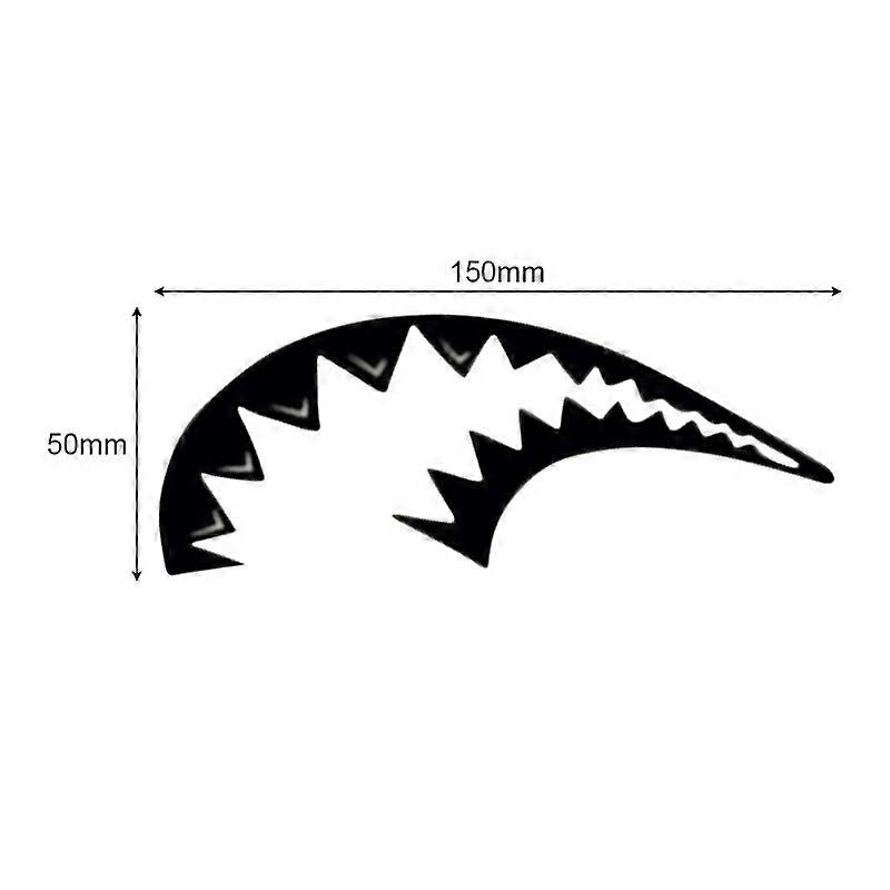 1 Set Shark Mouth Teeth Car Decoration Decal Vinyl Racing Helmet ...