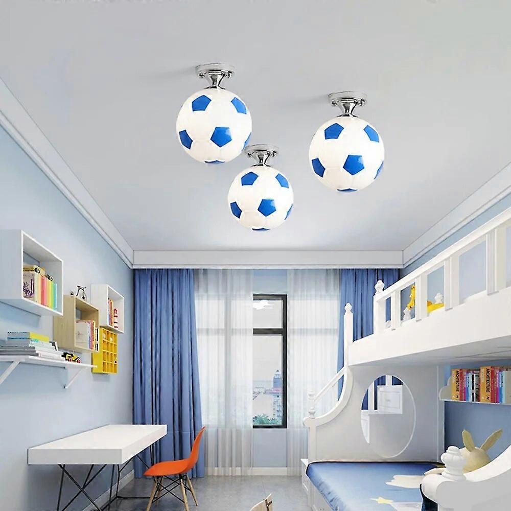 Soccer Ball LED Ceiling Lights 220V E27 Football Bar Club Ceiling Lamp ...